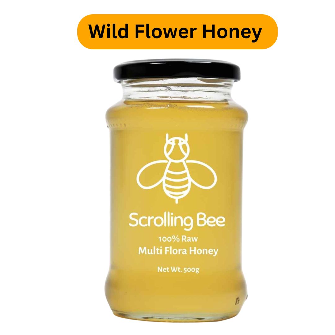 Wild Flower Honey – Scrolling Bee